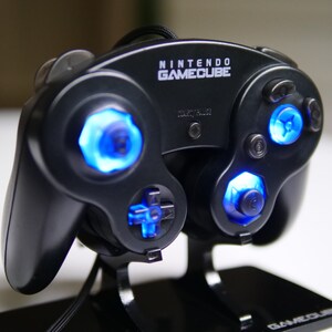 ALL BLACK Bluetooth LED Gamecube Controller!! - Etsy