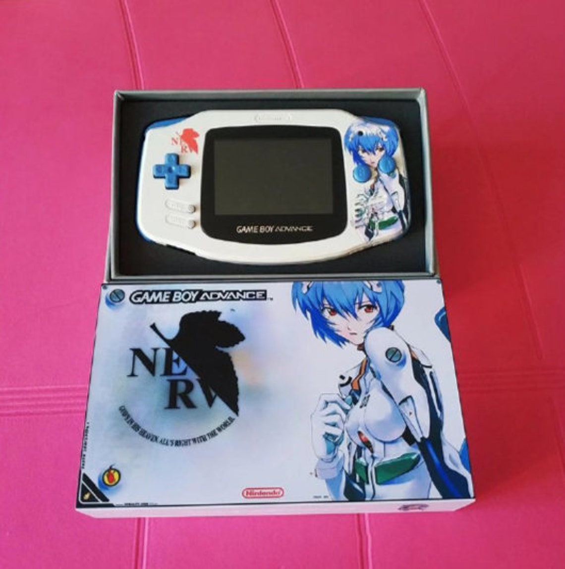 New EVA-NERV Evangelion Themed Gba Ips Screen Mod W/box | Etsy
