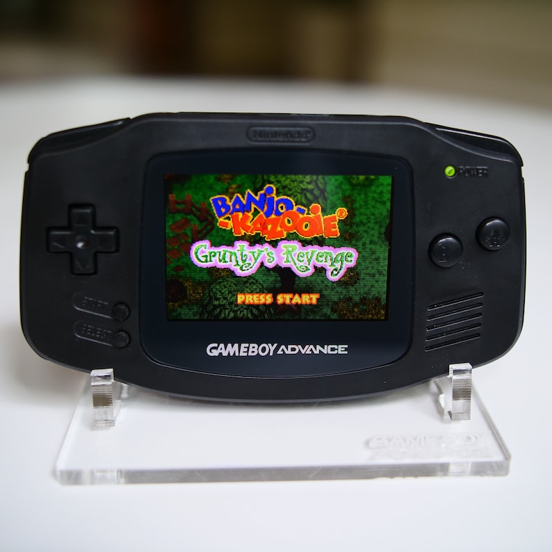 ALL BLACK Gameboy Advance 101 or IPS Screen Backlit Screen and - Etsy ...