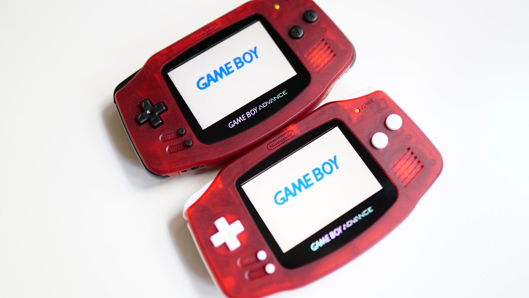 Custom "ruby Red" Gameboy Advance! 101 or IPS Screen Backlit Screen and ...