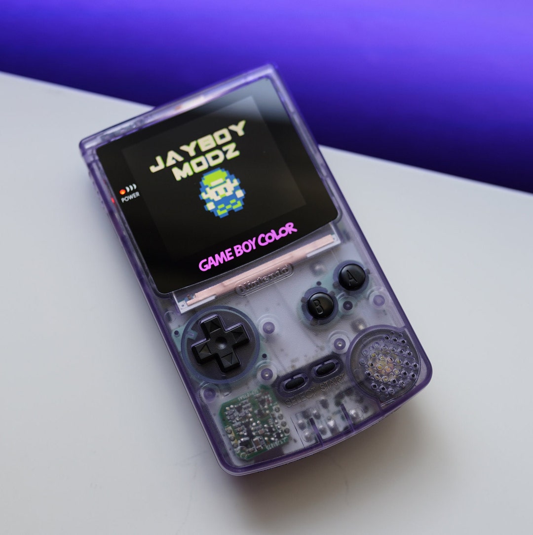 XL Gameboy Color! Atomic Purple Shell W/ Light up Logo Screen - Etsy