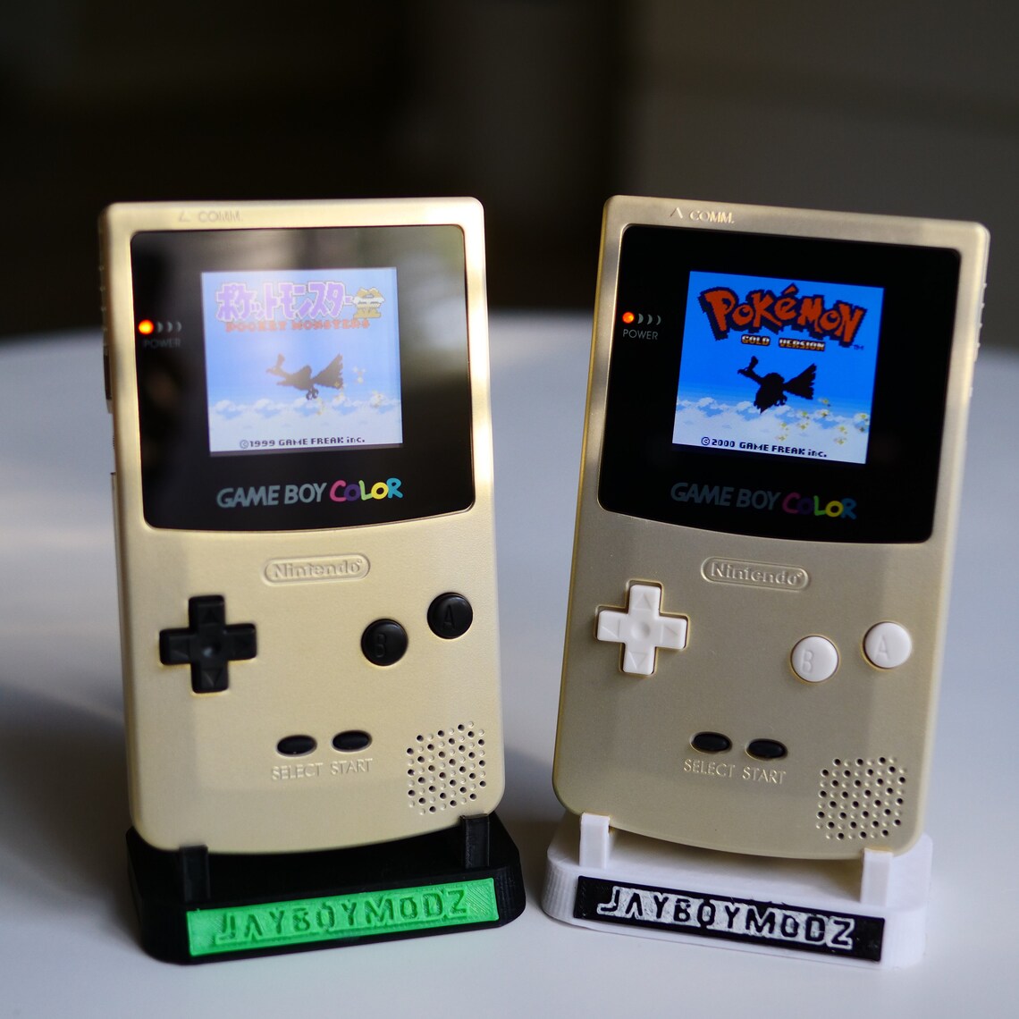 GOLD Model Gameboy Color! Custom Gbc Backlit Rechargeable Mod! Please ...