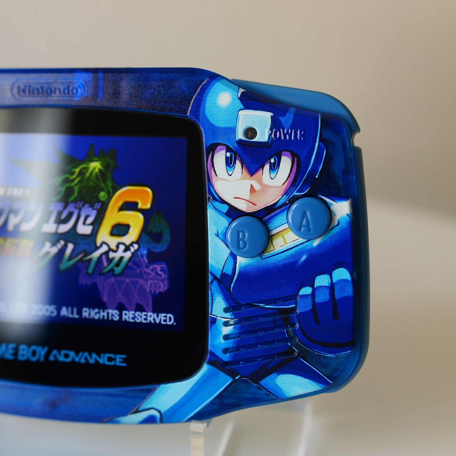 NEW Megaman Themed GBA IPS Screen Mod W/box - Etsy