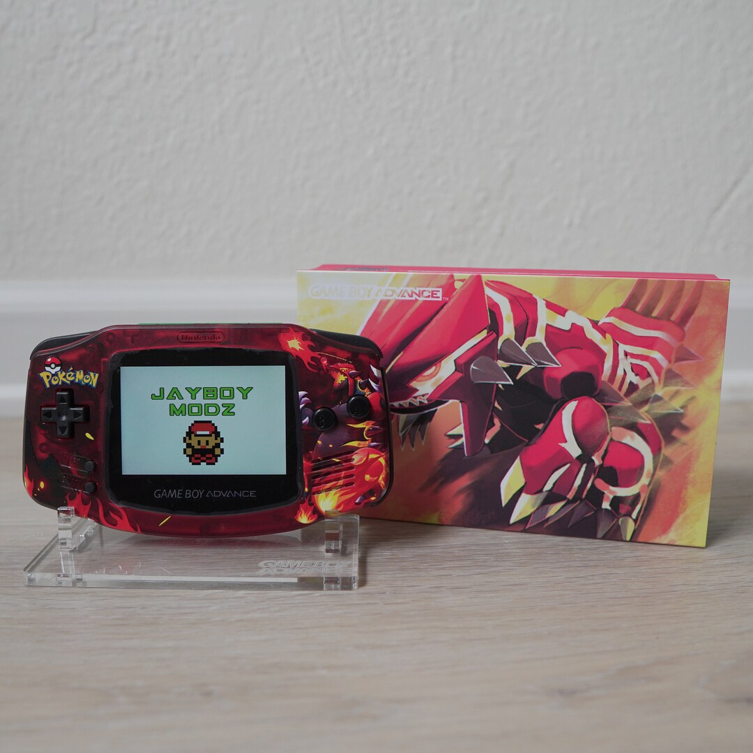 New Groudon Themed GBA IPS Screen Mod W/box! - Etsy