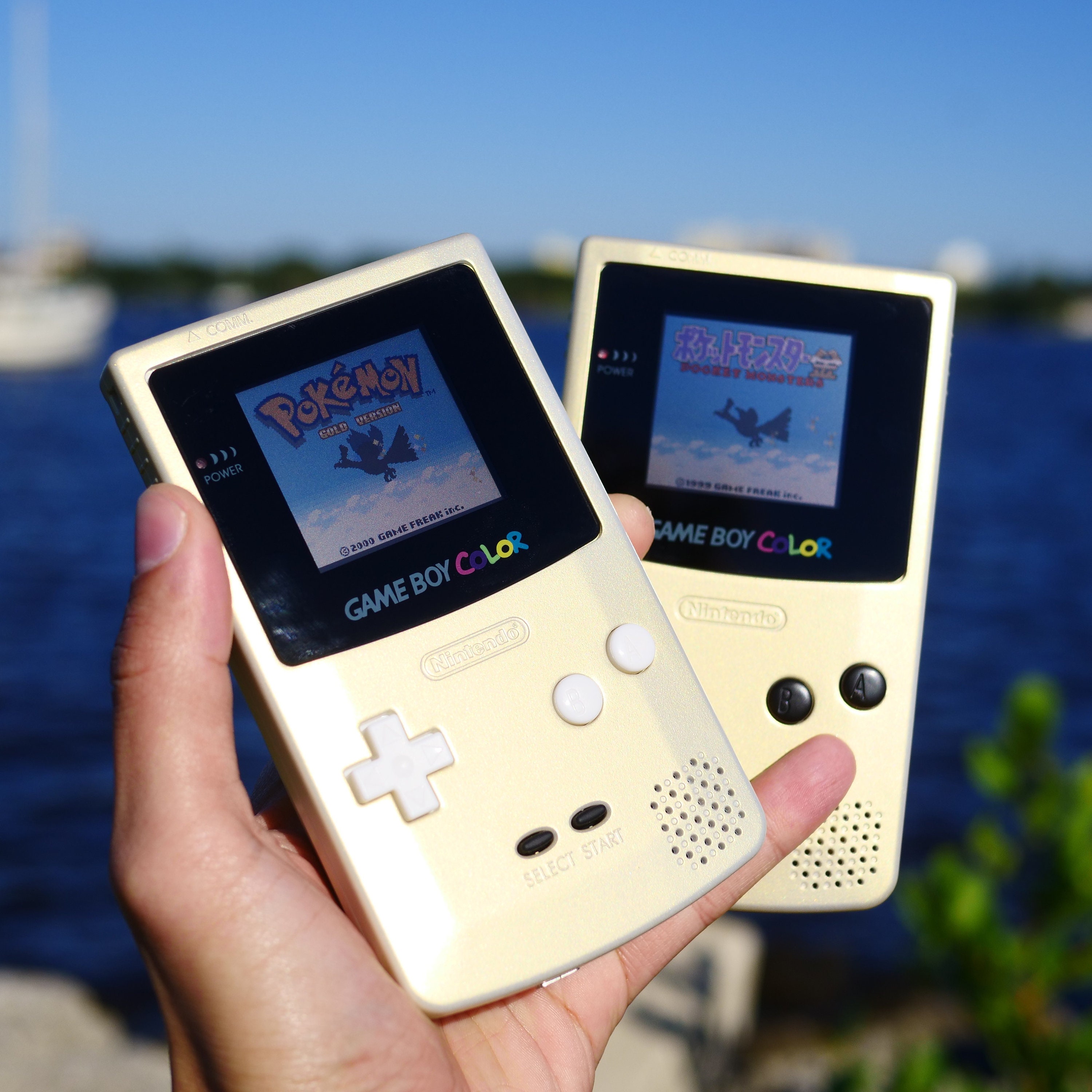 GOLD Model Gameboy Color Custom Gbc Backlit Rechargeable Mod | Etsy