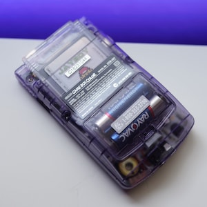 XL Gameboy Color! Atomic Purple Shell W/ Light up Logo Screen - Etsy