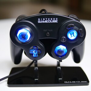 ALL BLACK Bluetooth LED Gamecube Controller!! - Etsy