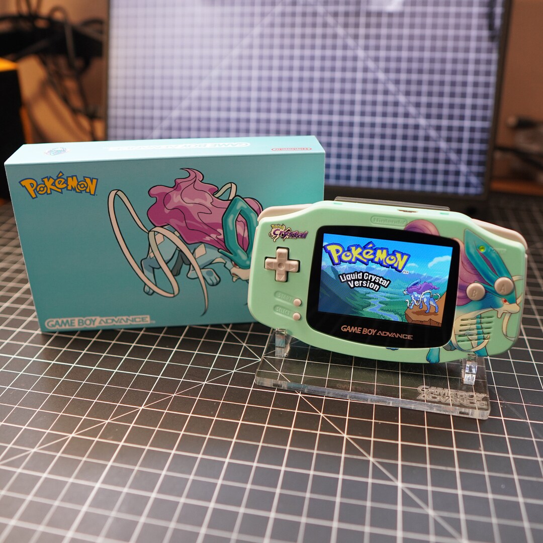New SUICUNE Themed Gba Ips Screen Mod W/box! - Etsy UK