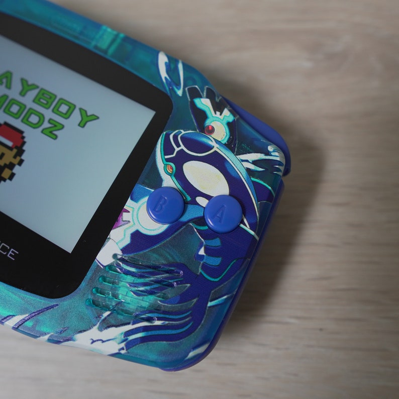 New Kyogre Themed GBA IPS Screen Mod W/box! - Etsy