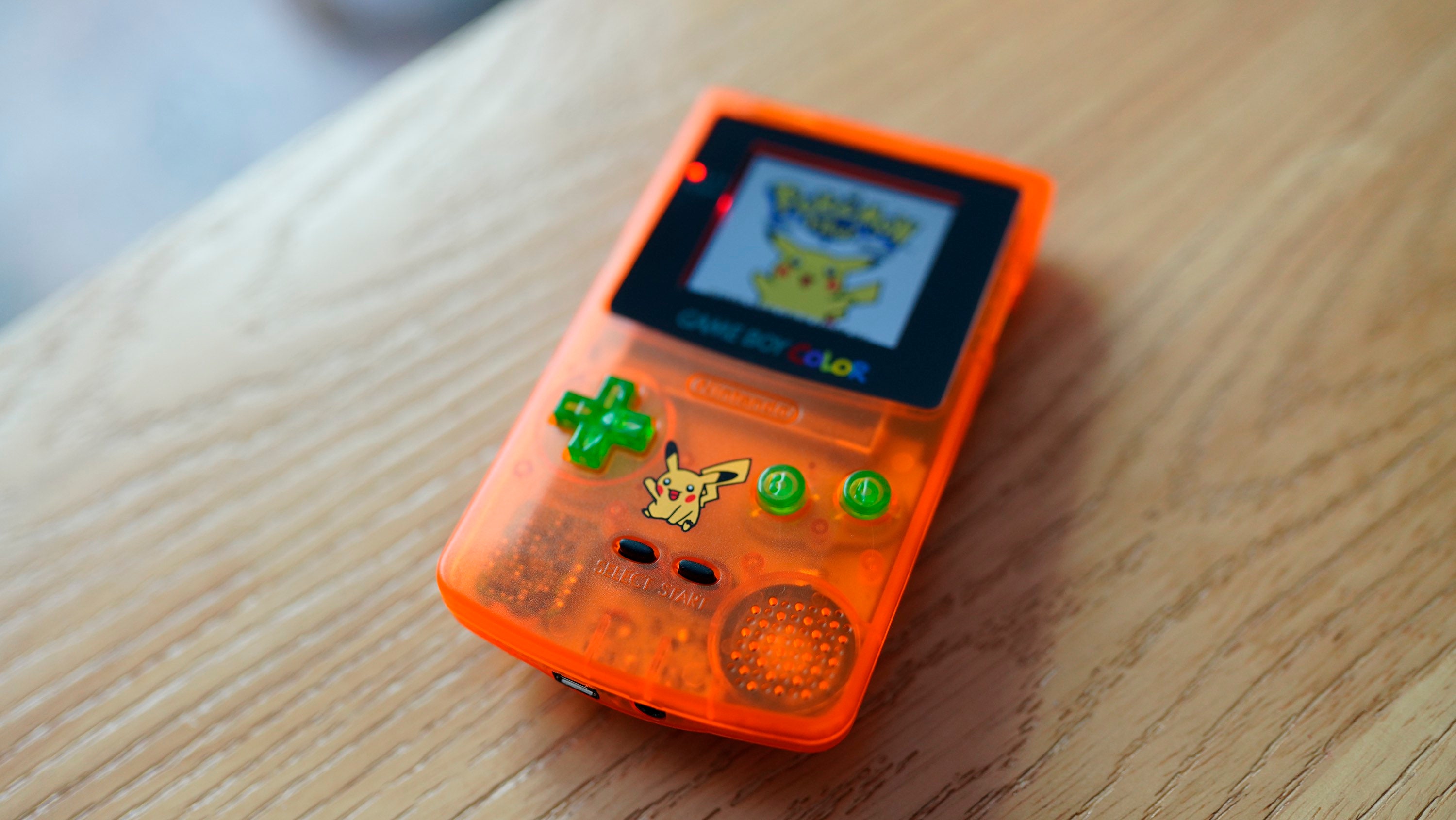 Custom Gbc Backlit Rechargeable Mod! Orange PIKA Model Gameboy Color ...