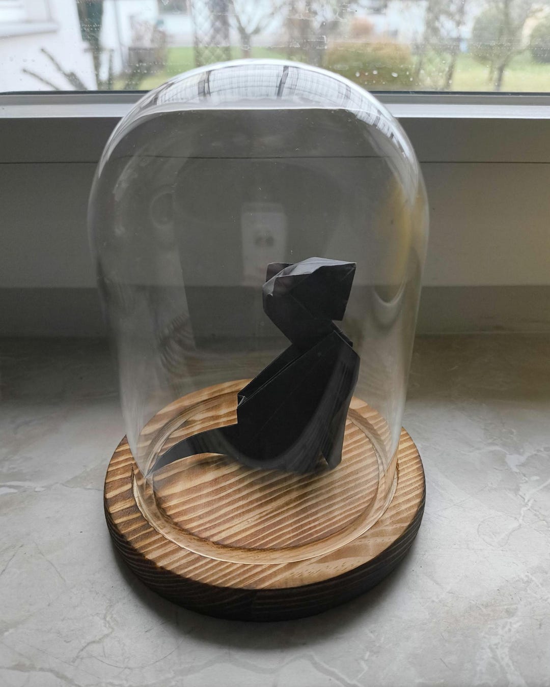 Complex Origami Cat "neko" Black Paper - Etsy