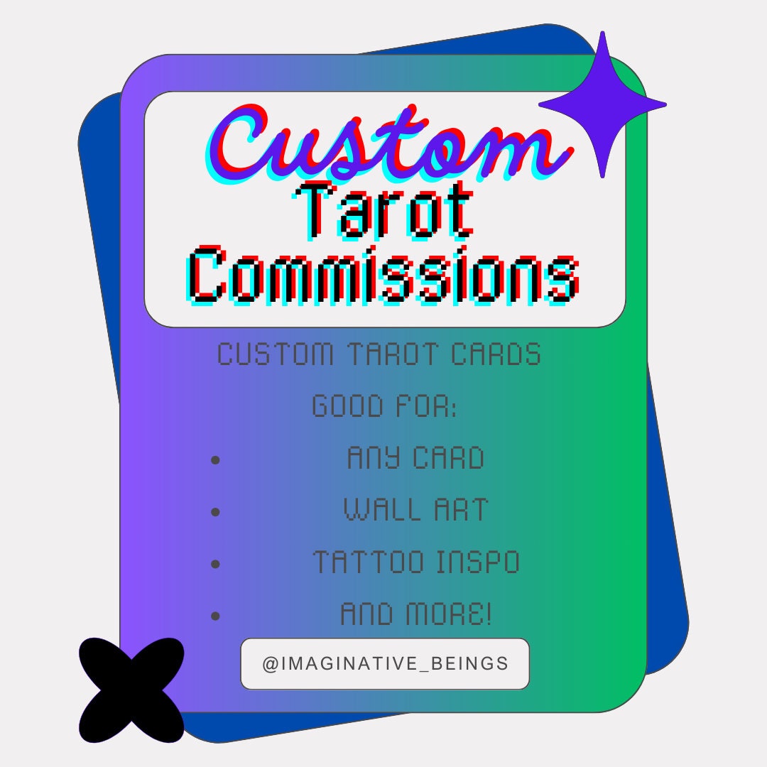 Custom Tarot Card Commission - Etsy