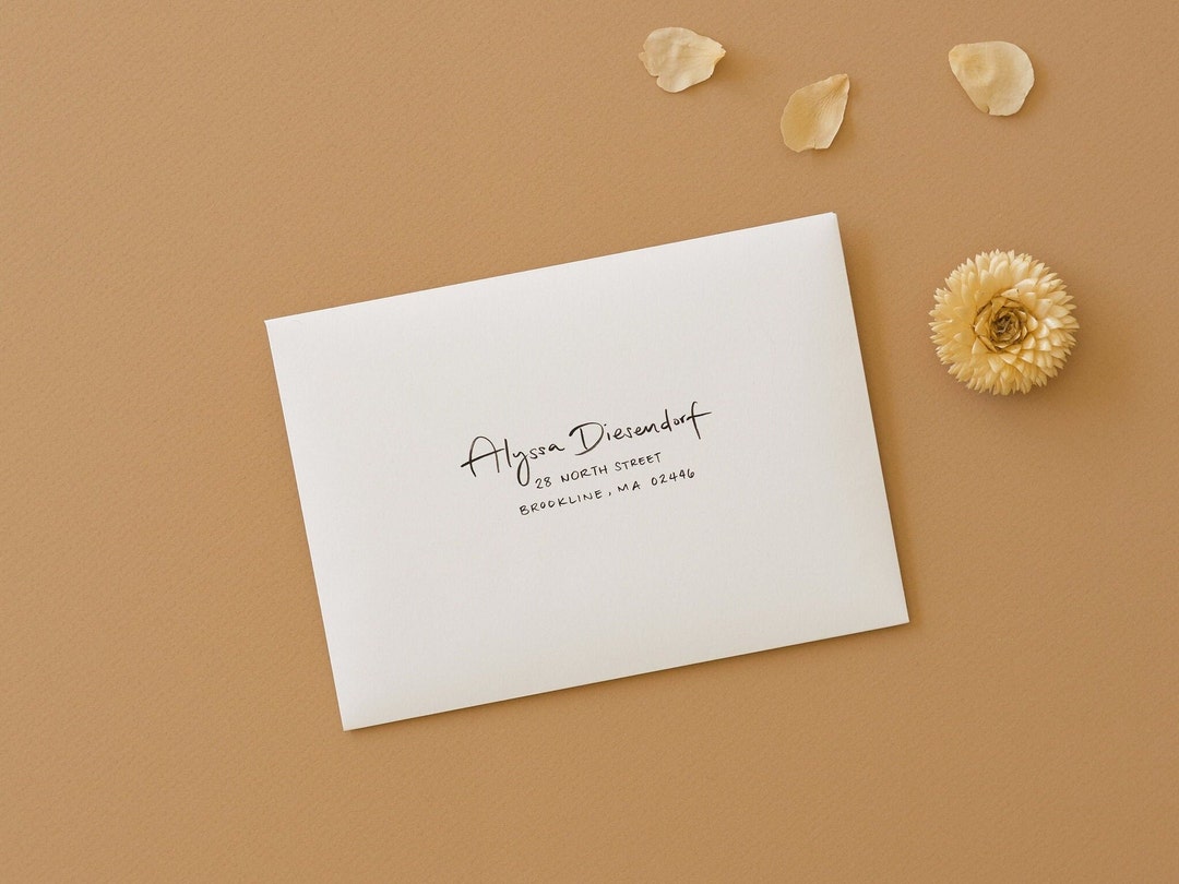 Custom Hand-addressed Envelopes | Handwritten on Luxe Envelope ...