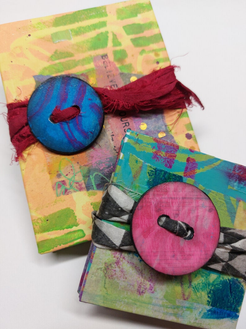 Paper Art Buttons for Art/junk Journals - Etsy