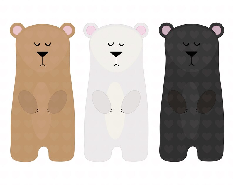 Bear Clipart Bears PNG Polar Bear Clipart Bears Clipart PNG File Black ...