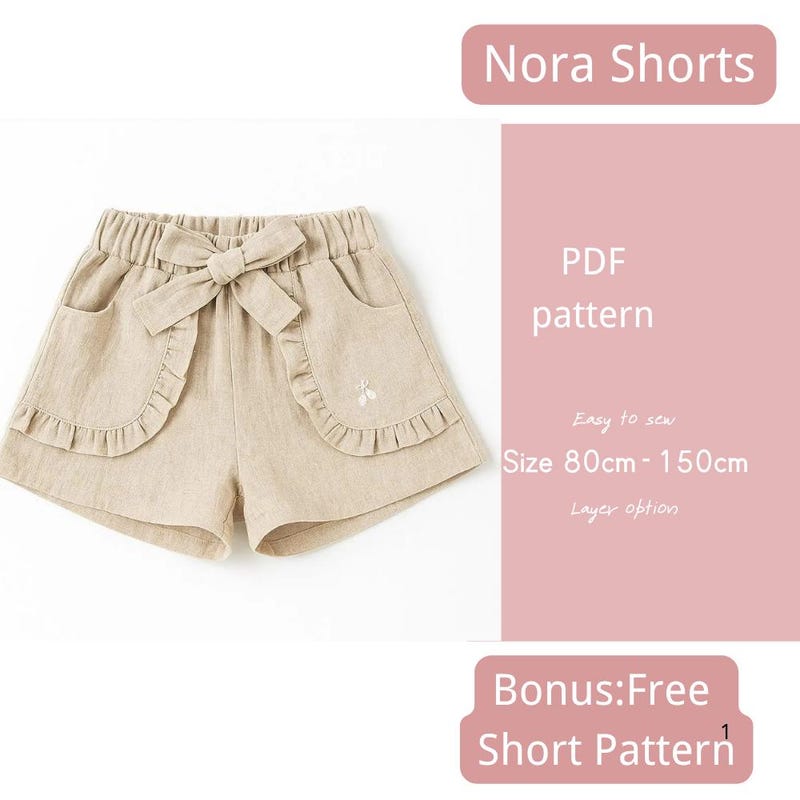 Girls Shorts Pattern - Etsy