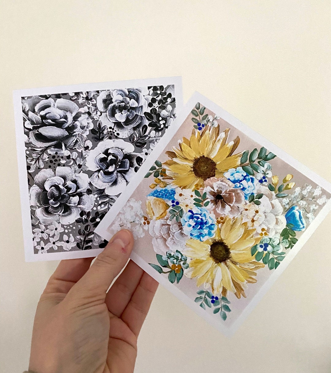 Original Art Prints, Floral Art Prints, Small Floral Art Prints ...