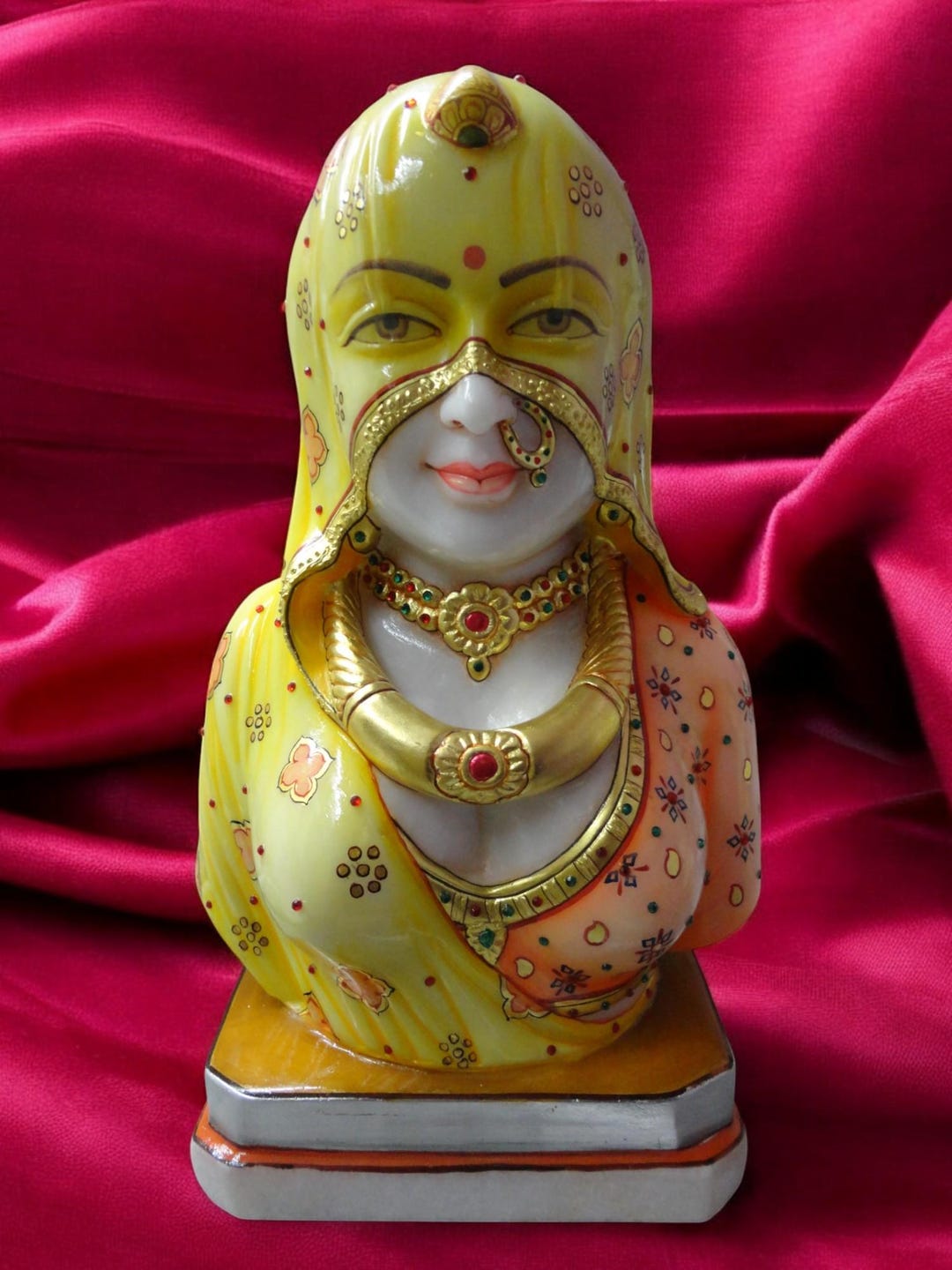 Buy Bani Thani Statue,12 Inch Bedecked Lady Marble Statue, Marble Lady ...