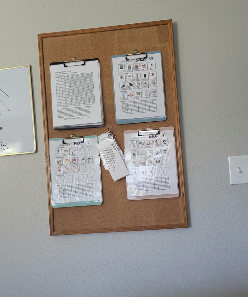 DIGITAL DOWNLOAD Family Chore and Behavior Chart - Complete System ...