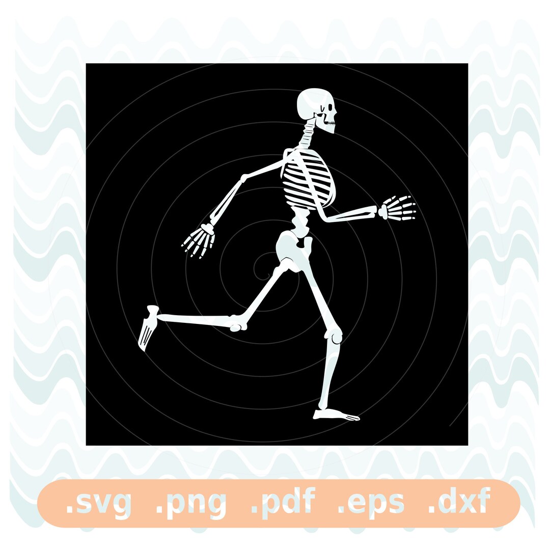 Skeleton Running - SVG / Vector File / Digital Download / Halloween ...