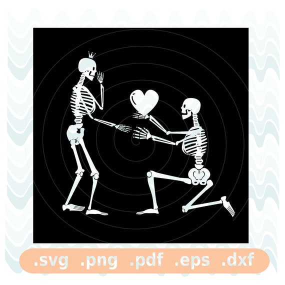Skeleton Marriage Proposal SVG / Vector File / Digital | Etsy