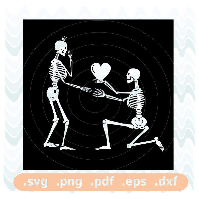 Skeleton Marriage Proposal - SVG / Vector File / Digital Download ...