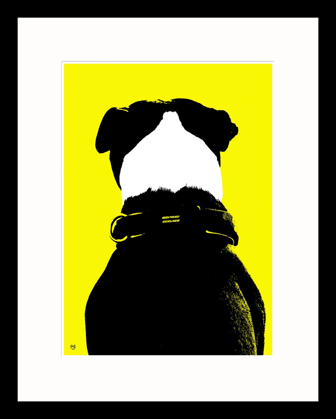 Staffie Art for Staffie Lovers Abstract Wall Pop Art Poster Print ...