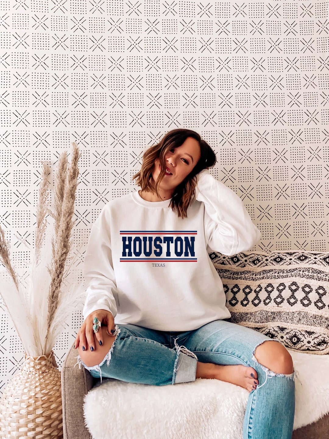 Houston Sweatshirt - Houston Crewneck - Houston Sweater - Houston Shirt ...