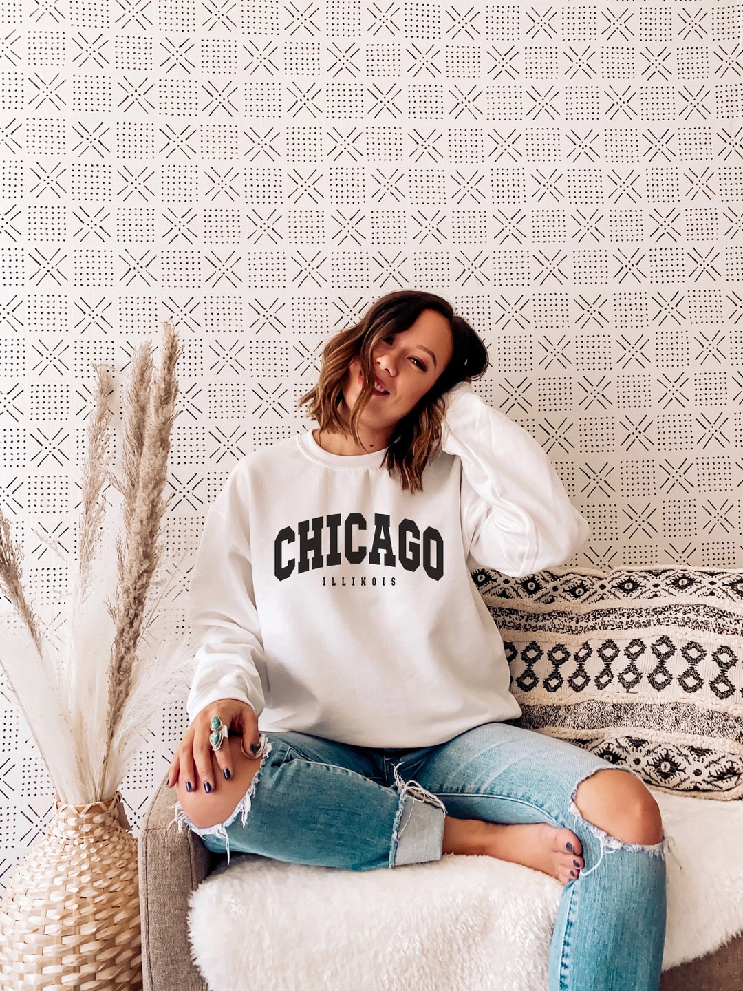 Chicago Sweatshirt Chicago Sweater Chicago Crewneck Chicago Hoodie ...
