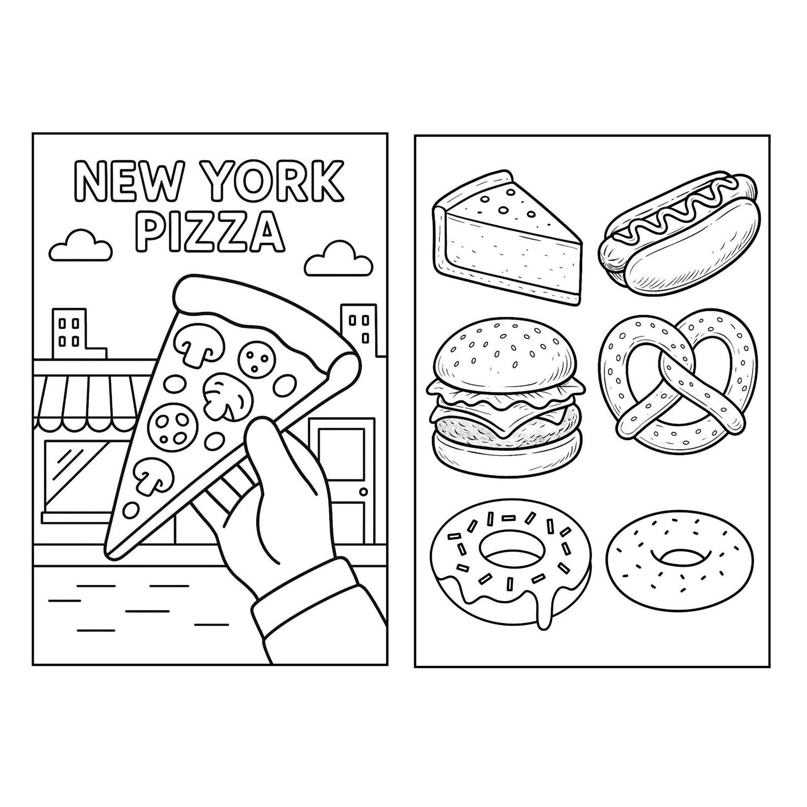 New York City Coloring Book for Kids – 23 Printable Pages of NYC ...
