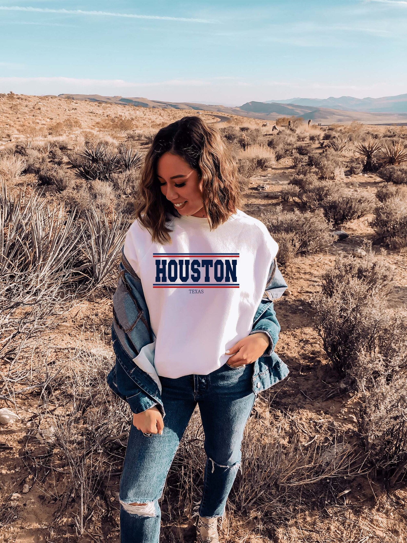 Houston Sweatshirt Houston Crewneck Houston Sweater Houston Shirt ...