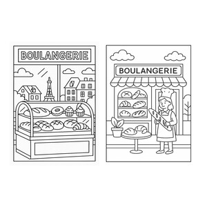 Paris Coloring Book for Kids | Ages 5-7 | Paris Landmarks, Eiffel Tower ...