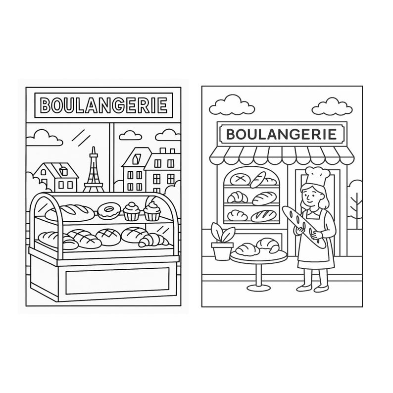 Paris Coloring Book for Kids | Ages 5-7 | Paris Landmarks, Eiffel Tower ...