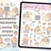Bed Time Digital Stickers Goodnotes Stickers Cute Hand - Etsy