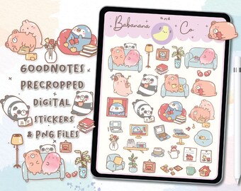 Happy Weekend Digital Stickers Goodnotes Stickers Cute Hand Draw Digits ...