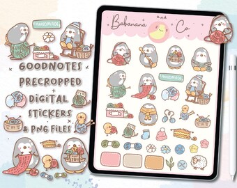 Mood Digital Stickers Goodnotes Stickers Cute Hand Draw Digits Stickers ...