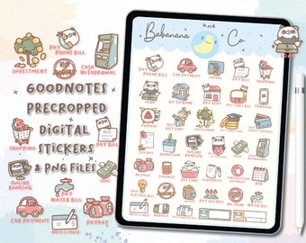 Memo Note Digital Stickers Goodnotes Stickers Cute Hand - Etsy