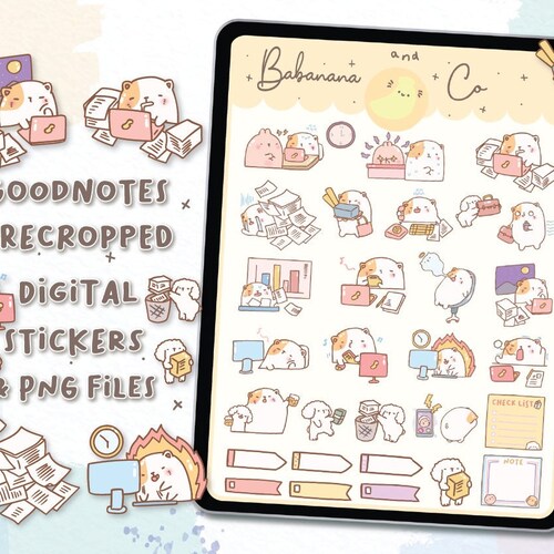 Party Digital Stickers Goodnotes Stickers Cute Hand Draw - Etsy