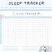 Sleep Tracker Printable Template, Sleep Journal, Sleep Log,sleep ...