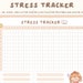 Stress Tracker Printable Template, Mental Health Log, Daily Stress Log ...