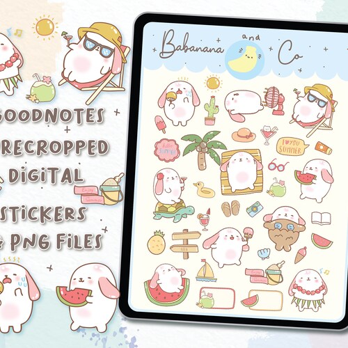 Cute Study Digital Stickers Goodnotes Stickers Cute Hand - Etsy