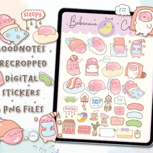 Cute Study Digital Stickers Goodnotes Stickers Cute Hand - Etsy