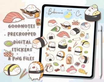 Food Lover Digital Stickers | Goodnotes Stickers | Cute Hand Draw ...