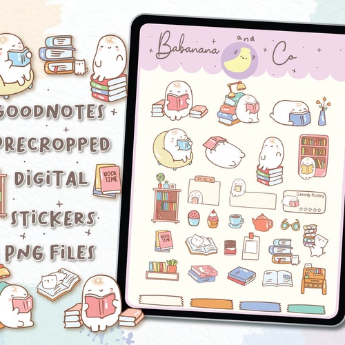 Cute Notepad Digital Stickers Goodnotes Stickers Cute Hand - Etsy