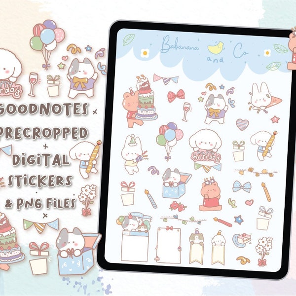 Birthday Planner Stickers - Etsy