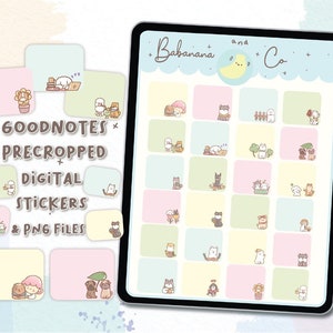 Memo Cute Dogs Digital Stickers | Goodnotes Stickers | Cute Hand Draw ...