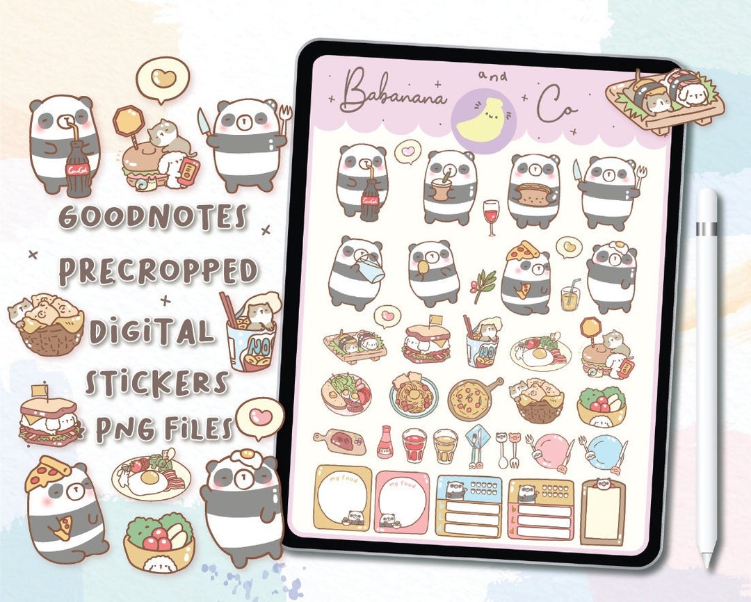 Food Lover Digital Stickers Goodnotes Stickers Cute Hand - Etsy
