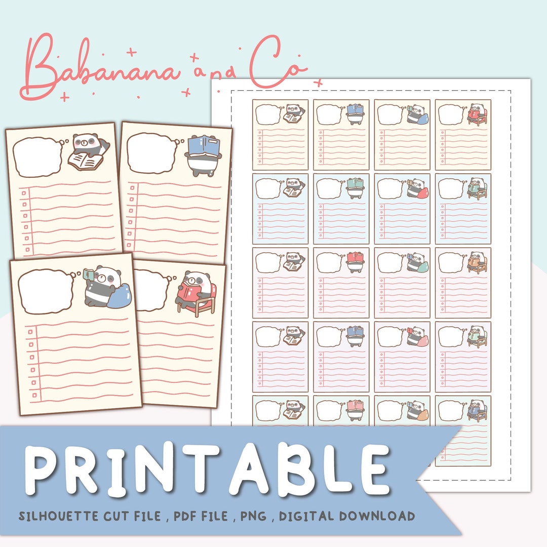 Reading Book Memo Notes ,printable Planner Stickers ,digital Stickers ...