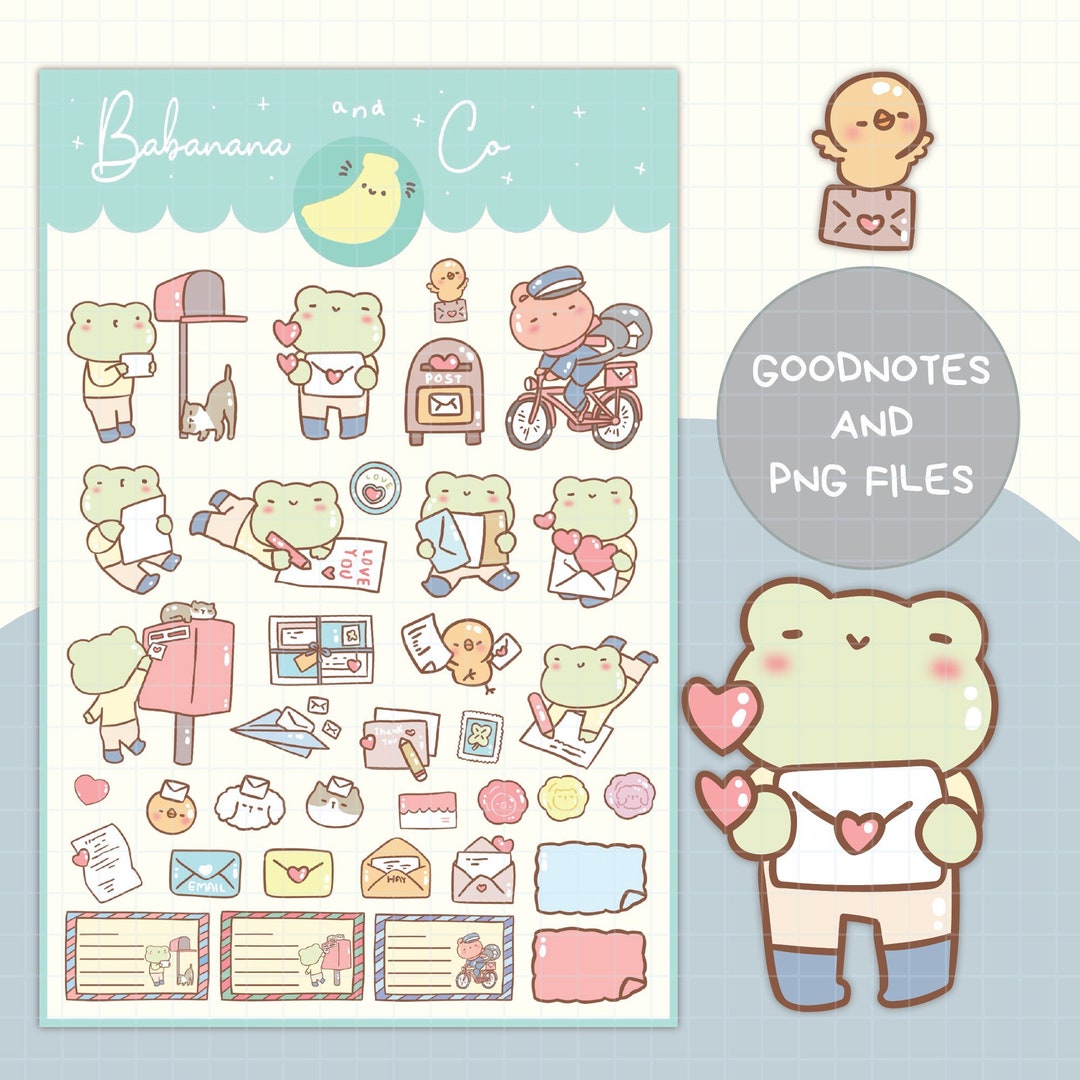 Love Letter Digital Stickers | Goodnotes Stickers | Cute Hand Draw ...