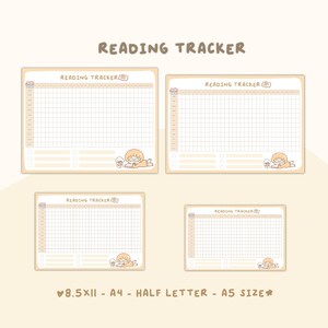 Reading Tracker Printable Template, Reading Journal, Reading Log ...